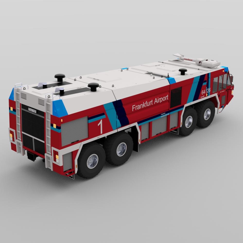 GFLF Simba 8X8 Firefight Truck for DAZ Studio | Daz 3D