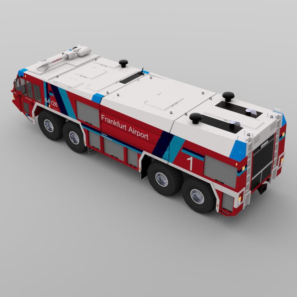 GFLF Simba 8X8 Firefight Truck for DAZ Studio | Daz 3D