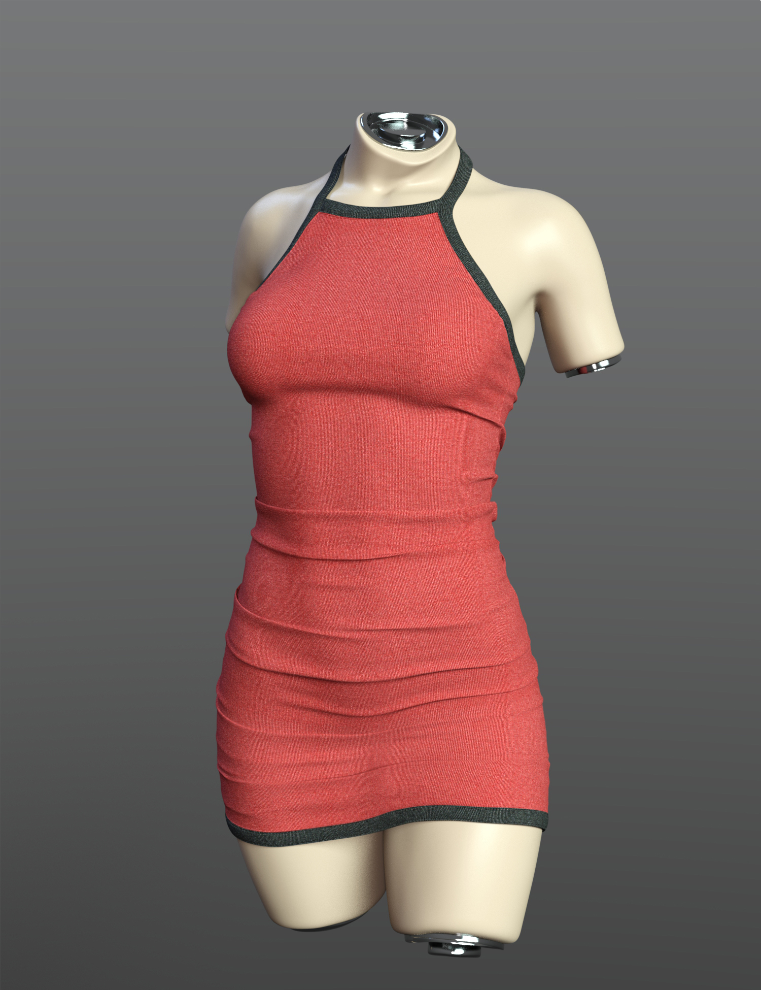 dForce SPR Sleeveless Dress for Genesis 9 | Daz 3D