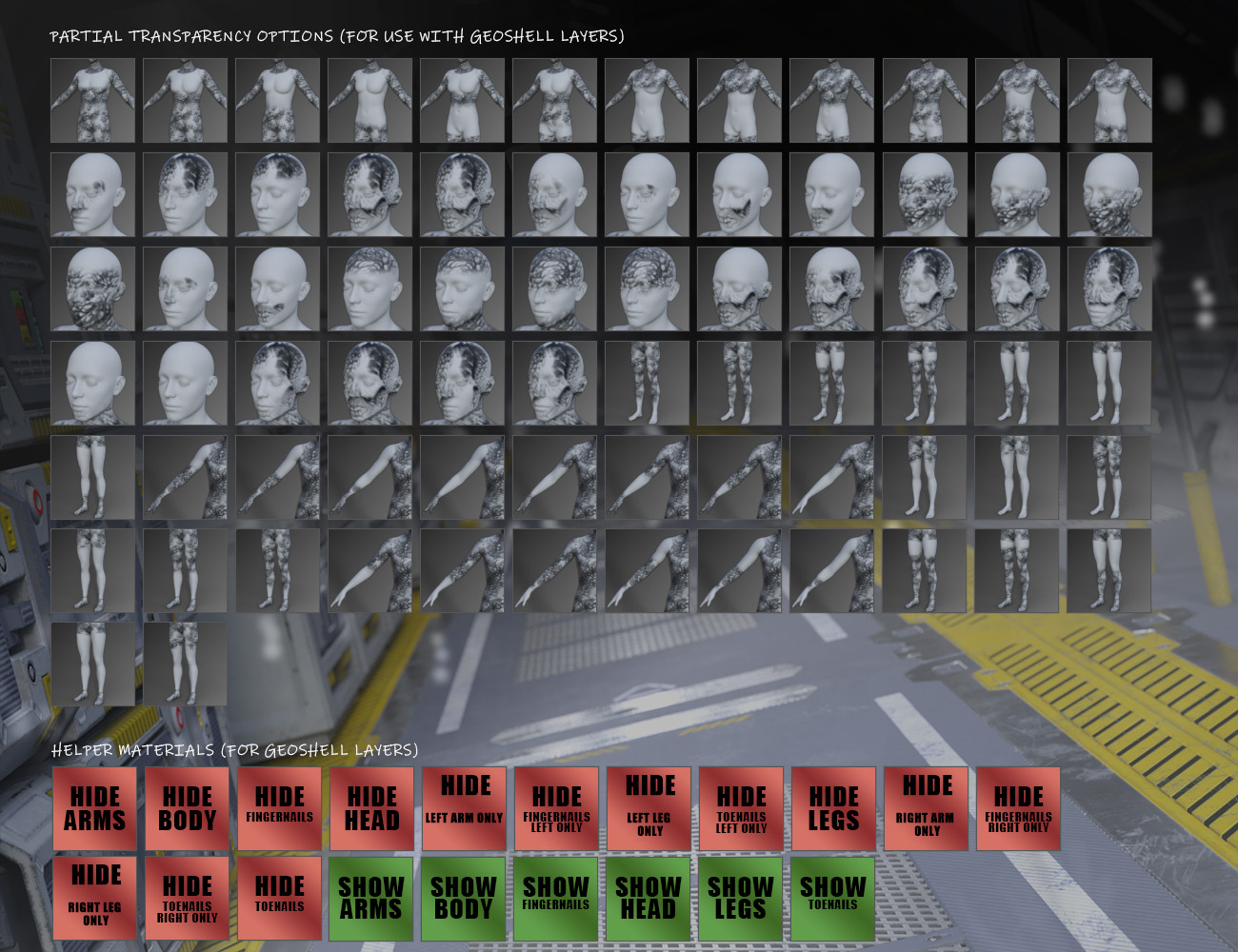 Mutant Burns Skin Builder for Genesis 9 | Daz 3D