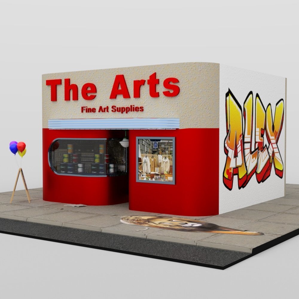 Art Deco Art Supply Store for DAZ Studio | Daz 3D
