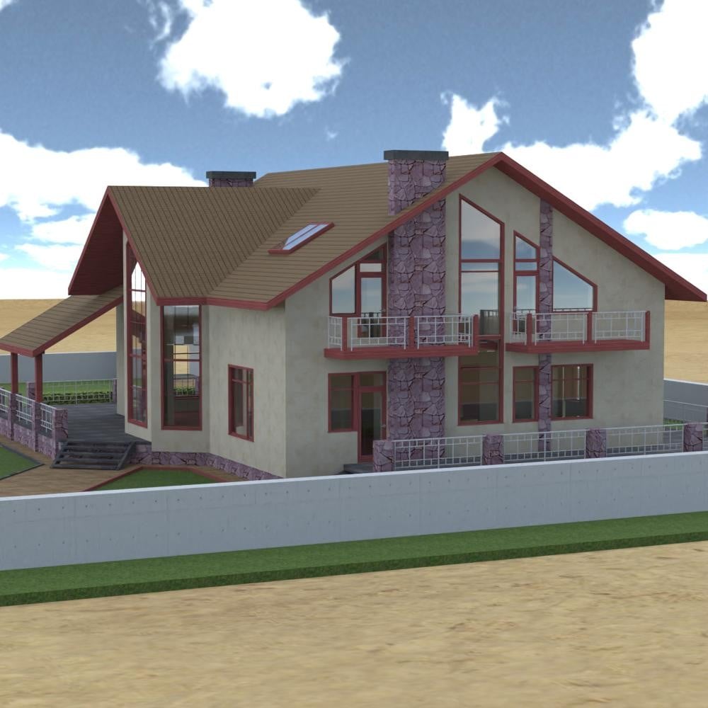Country House Model for Poser | Daz 3D