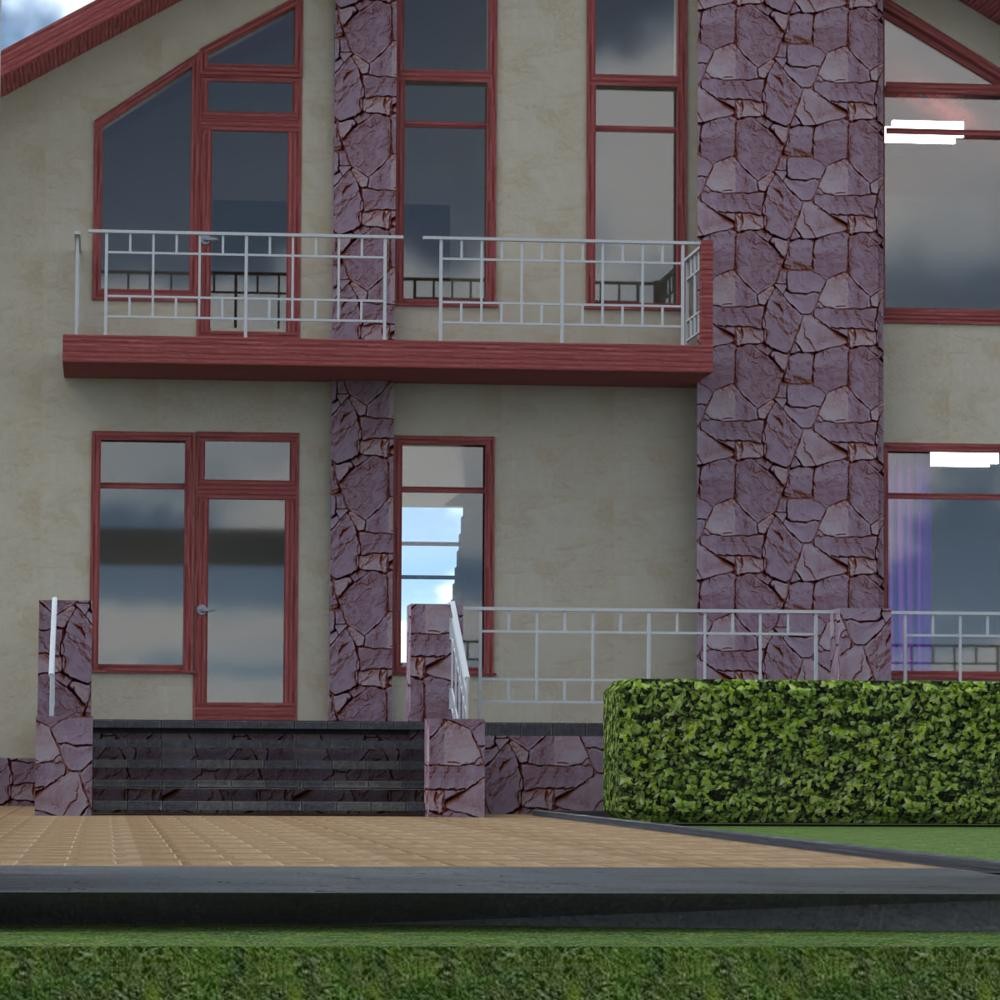 Country House Model for Poser | Daz 3D