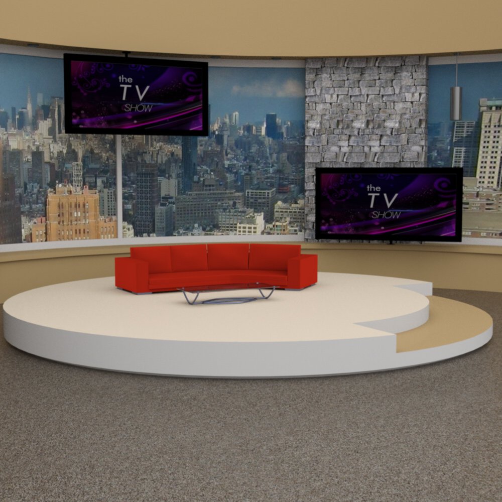 Daytime TV Talk Show Set - for DAZ Studio | Daz 3D