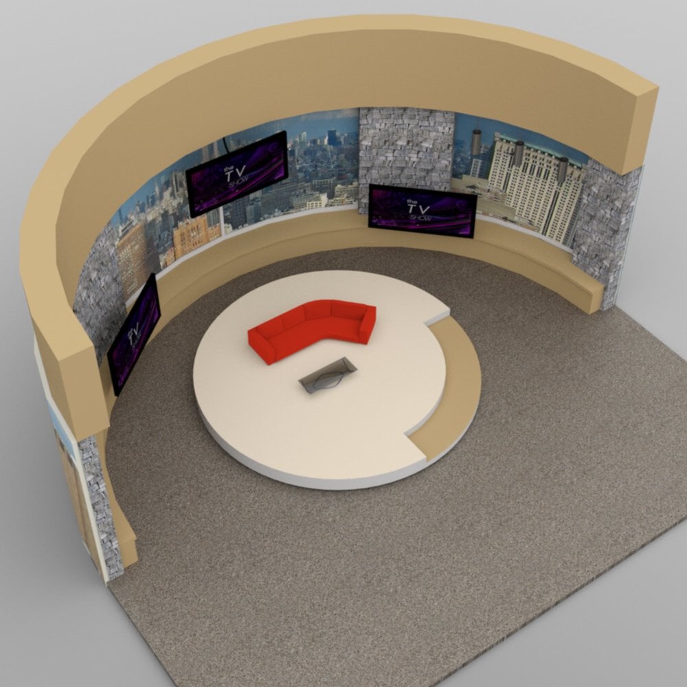 Daytime TV Talk Show Set - for DAZ Studio | Daz 3D