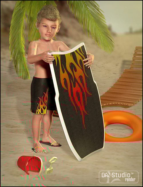 Beach Set Boys | Daz 3D