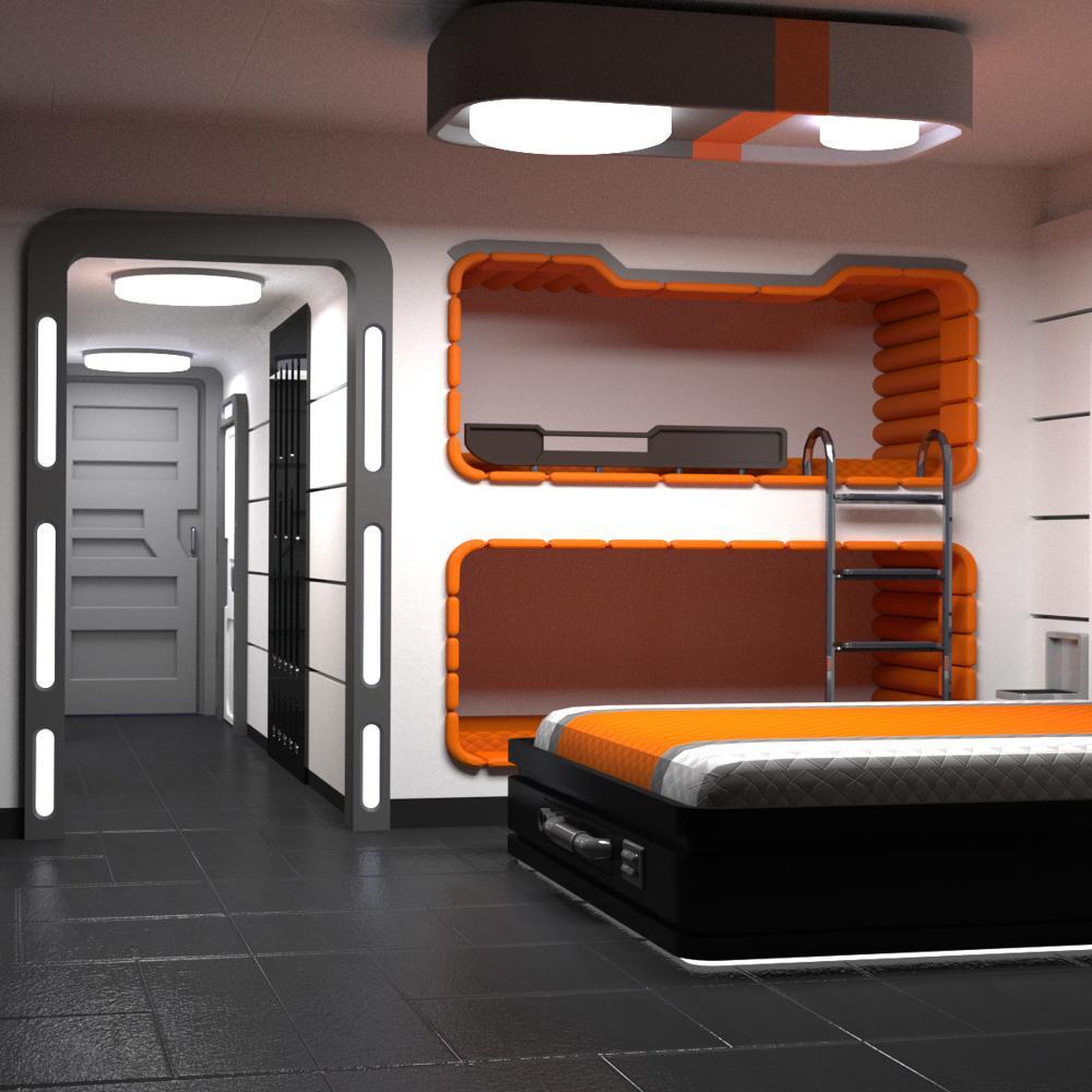 Imperial Crew Bunks for Poser | Daz 3D