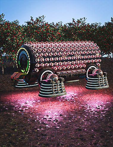 Sci-Fi Hover Sprayer Prop Set | Daz 3D