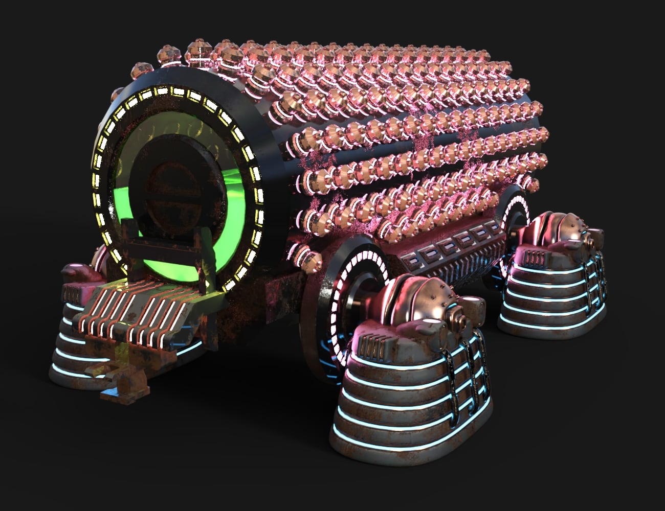 Sci-Fi Hover Sprayer Prop Set | Daz 3D