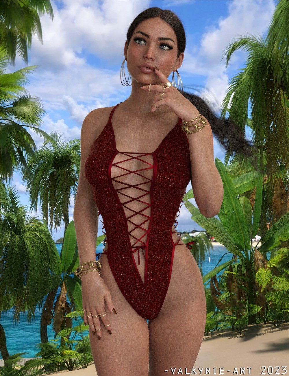 InStyle - Hawt Summer Swimsuit for G8F | Daz 3D