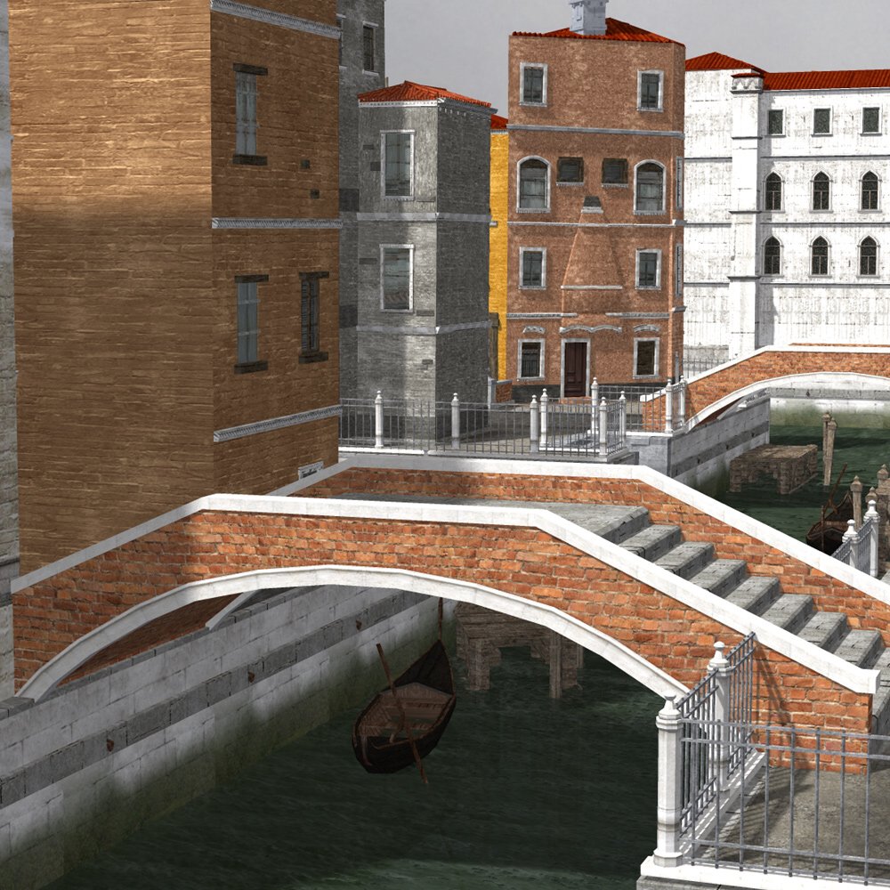 Canal Town for Poser | Daz 3D