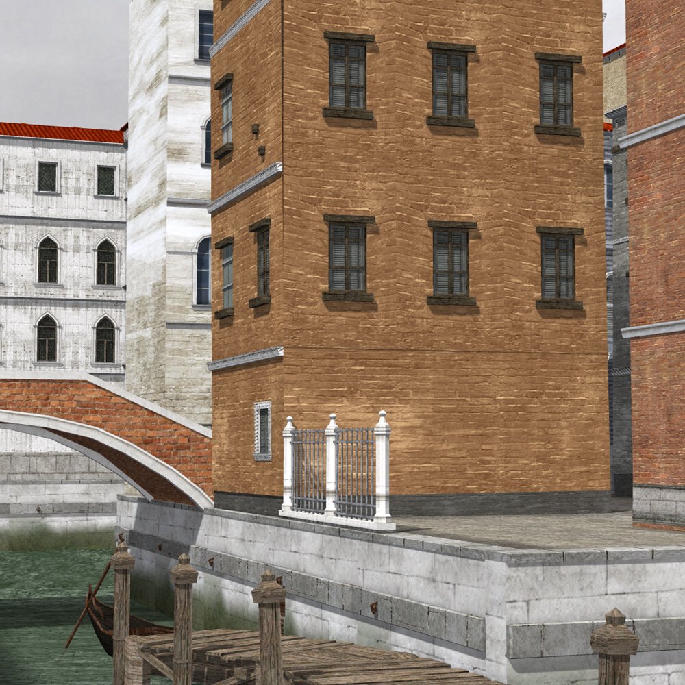 Canal Town for Poser | Daz 3D