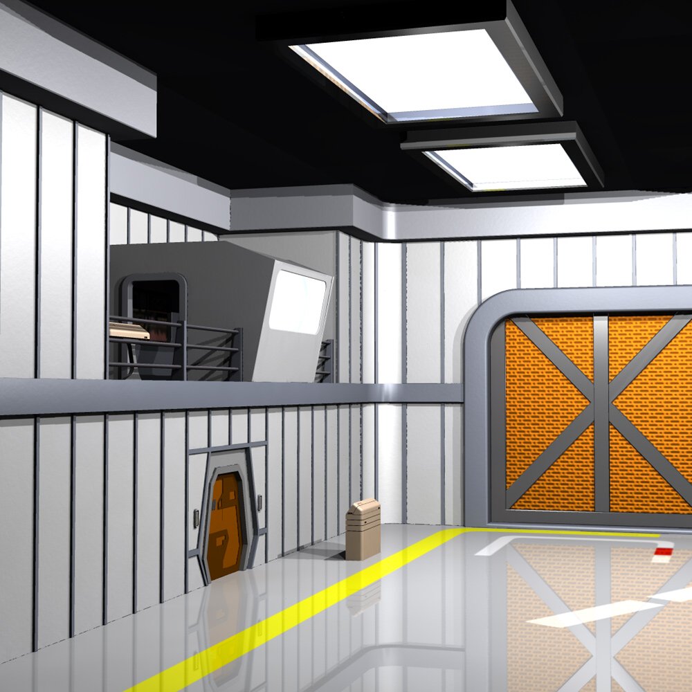 Cargo Bay 02 for Poser | Daz 3D