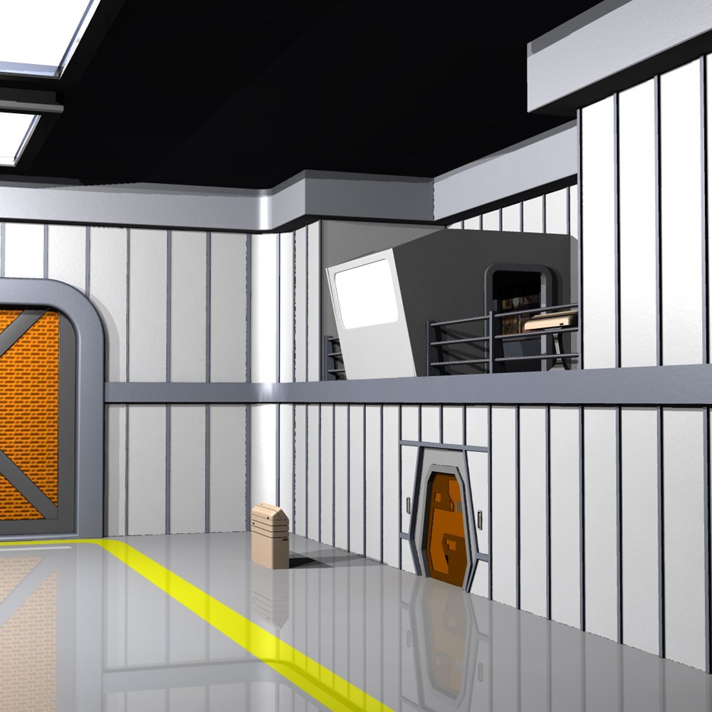 Cargo Bay 02 for Poser | Daz 3D