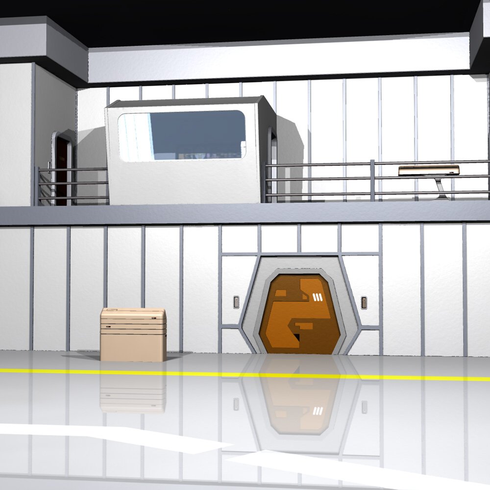 Cargo Bay 02 for Poser | Daz 3D