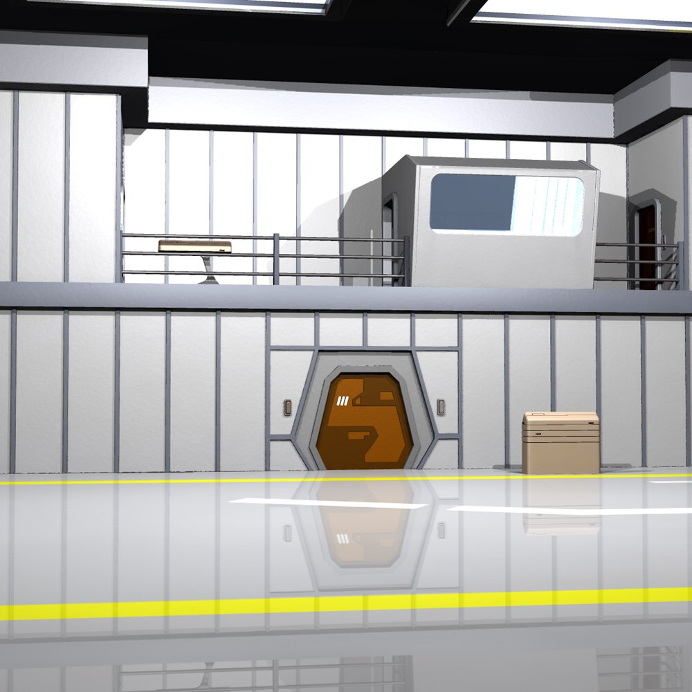 Cargo Bay 02 for Poser | Daz 3D