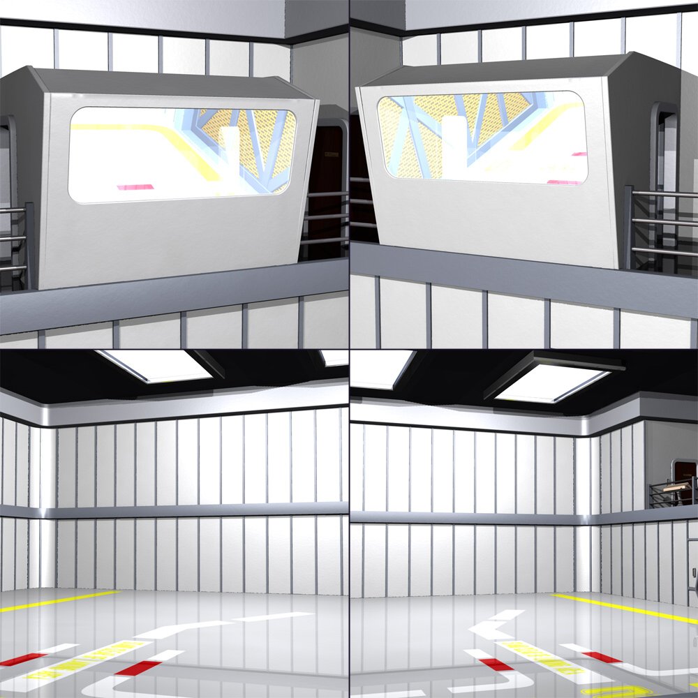 Cargo Bay 02 for Poser | Daz 3D