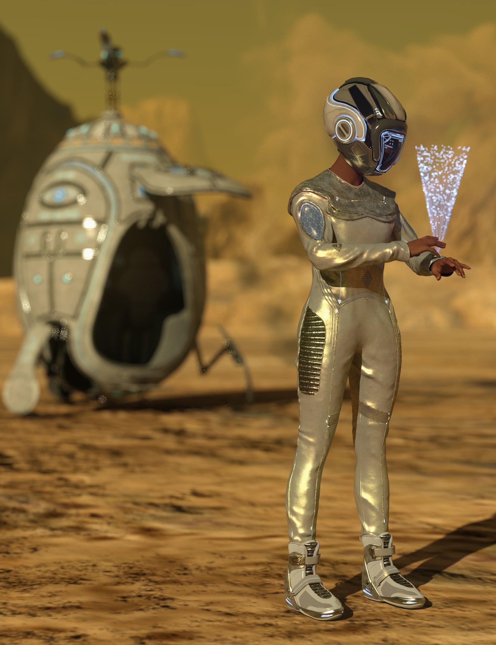 Solara Suit Celestial Expansion Megapack | Daz 3D