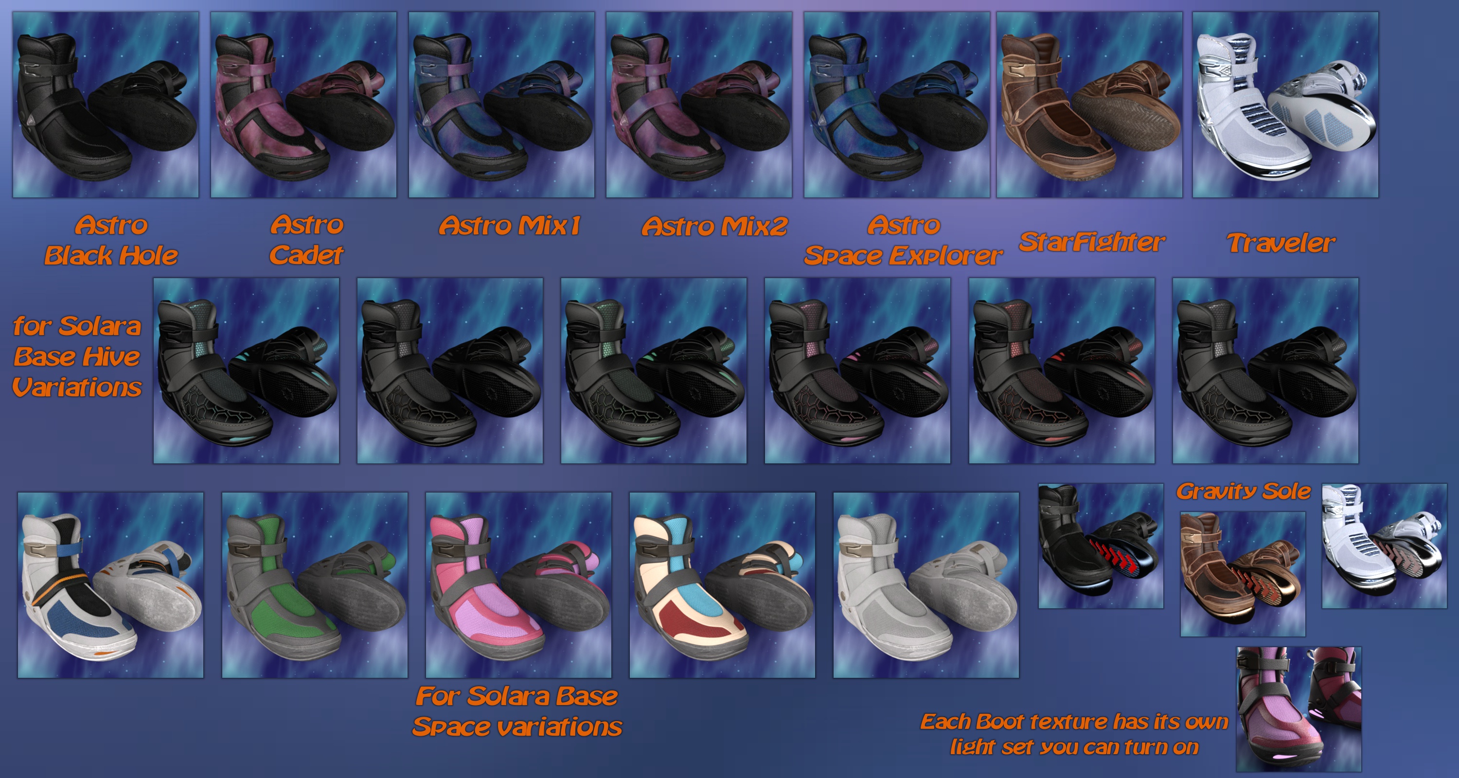 Solara Suit Celestial Expansion Megapack | Daz 3D