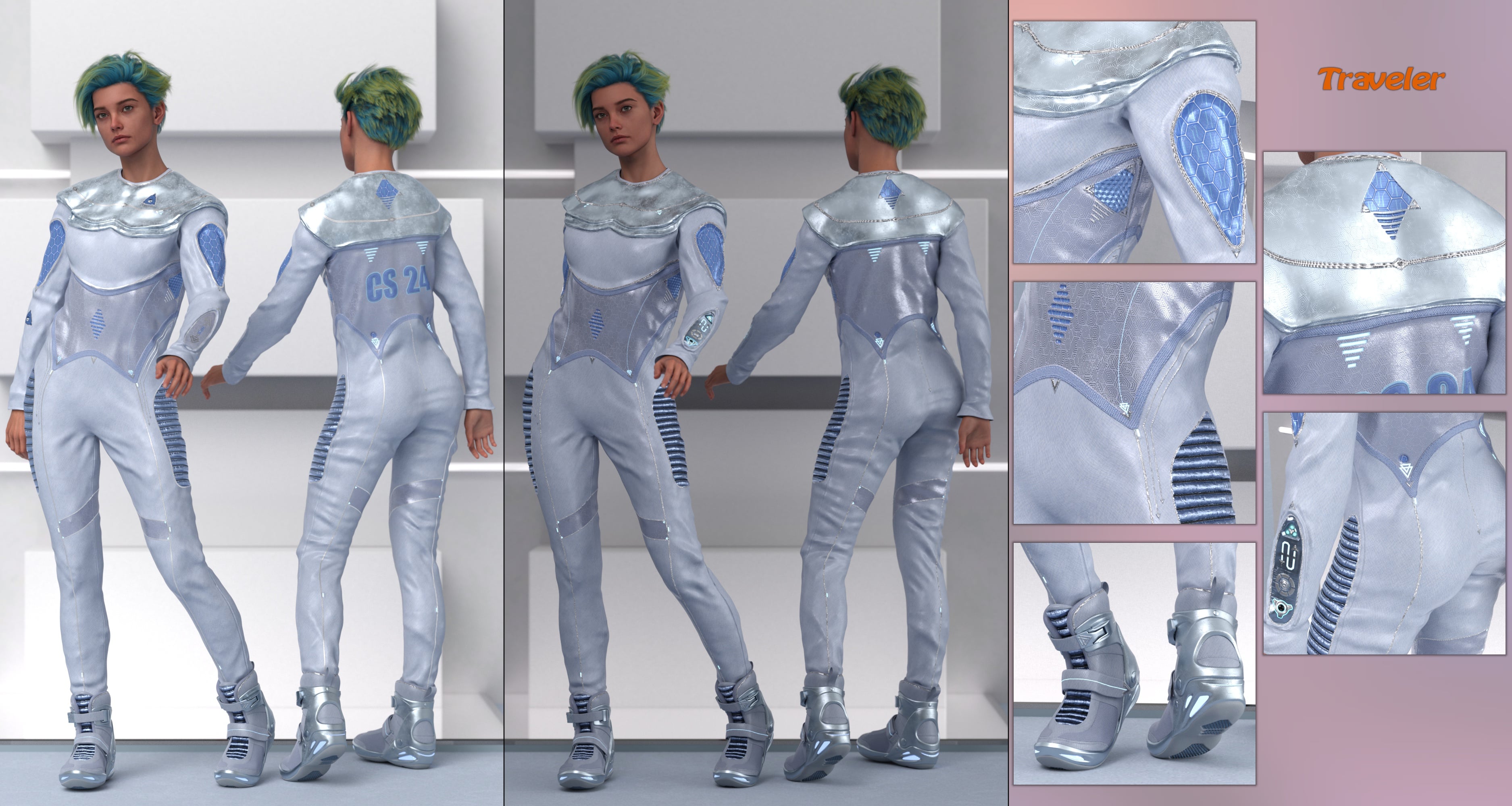 Solara Suit Celestial Expansion Megapack | Daz 3D