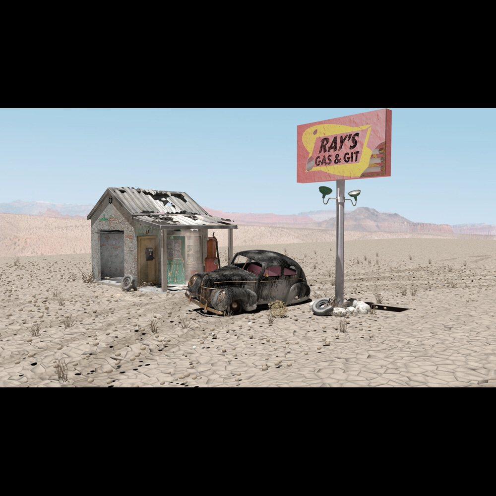 Gas N Git Station for Poser | Daz 3D