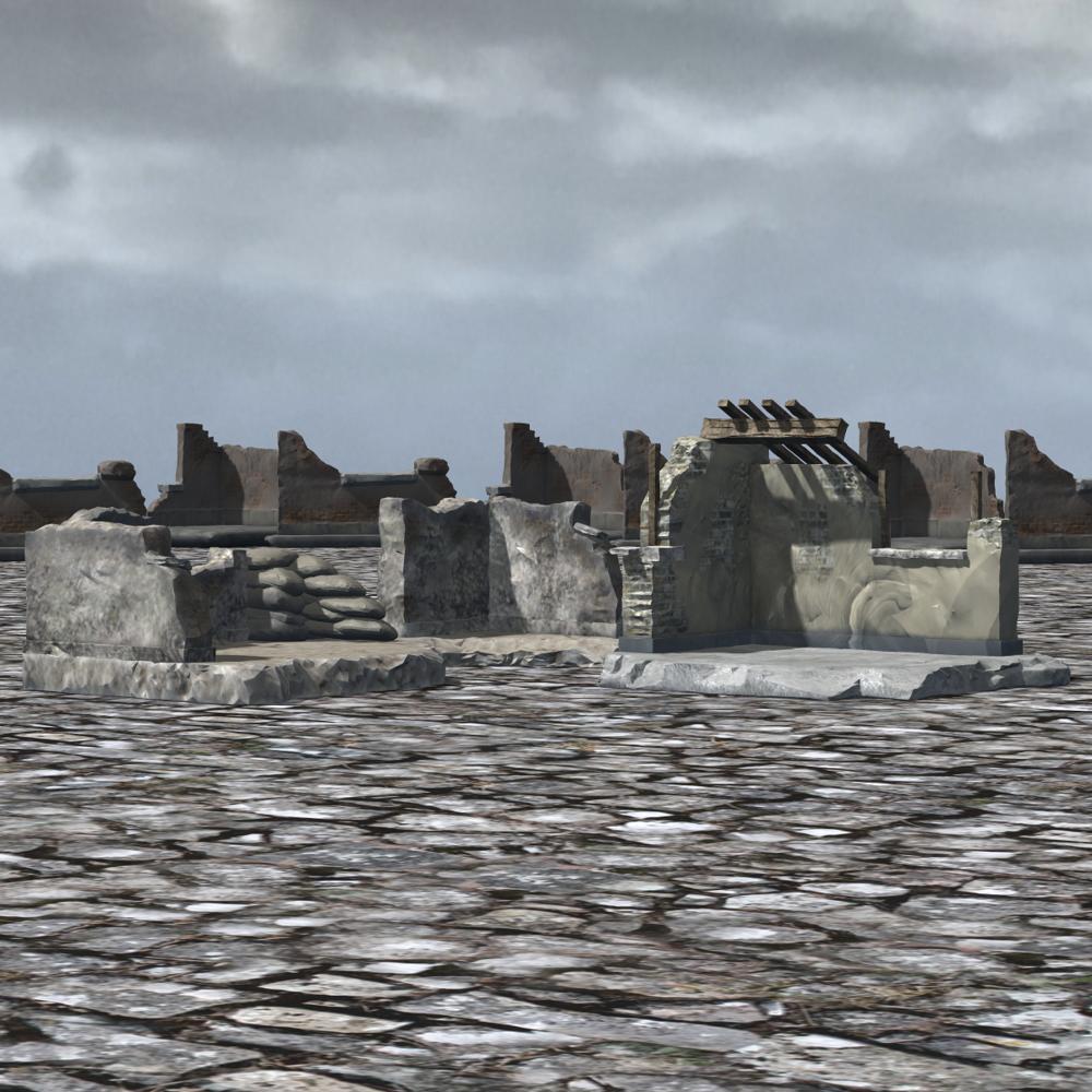 Medieval Ruins Set 1 for Poser | Daz 3D
