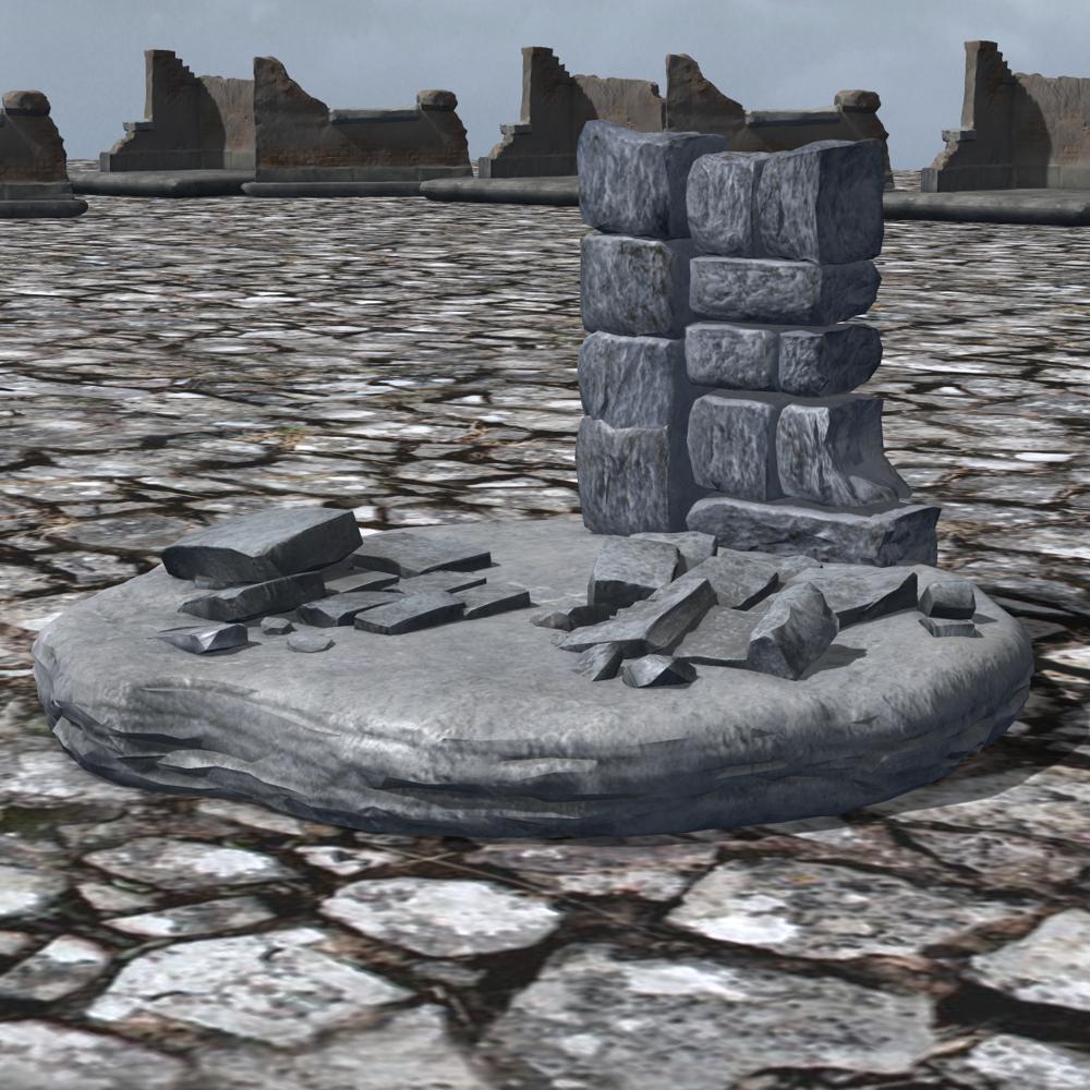 Medieval Ruins Set 1 for Poser | Daz 3D