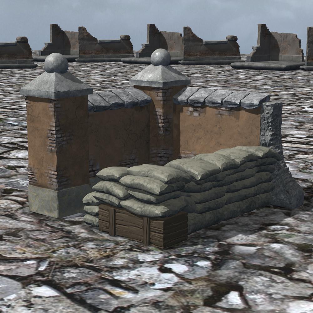 Medieval Ruins Set 1 for Poser | Daz 3D