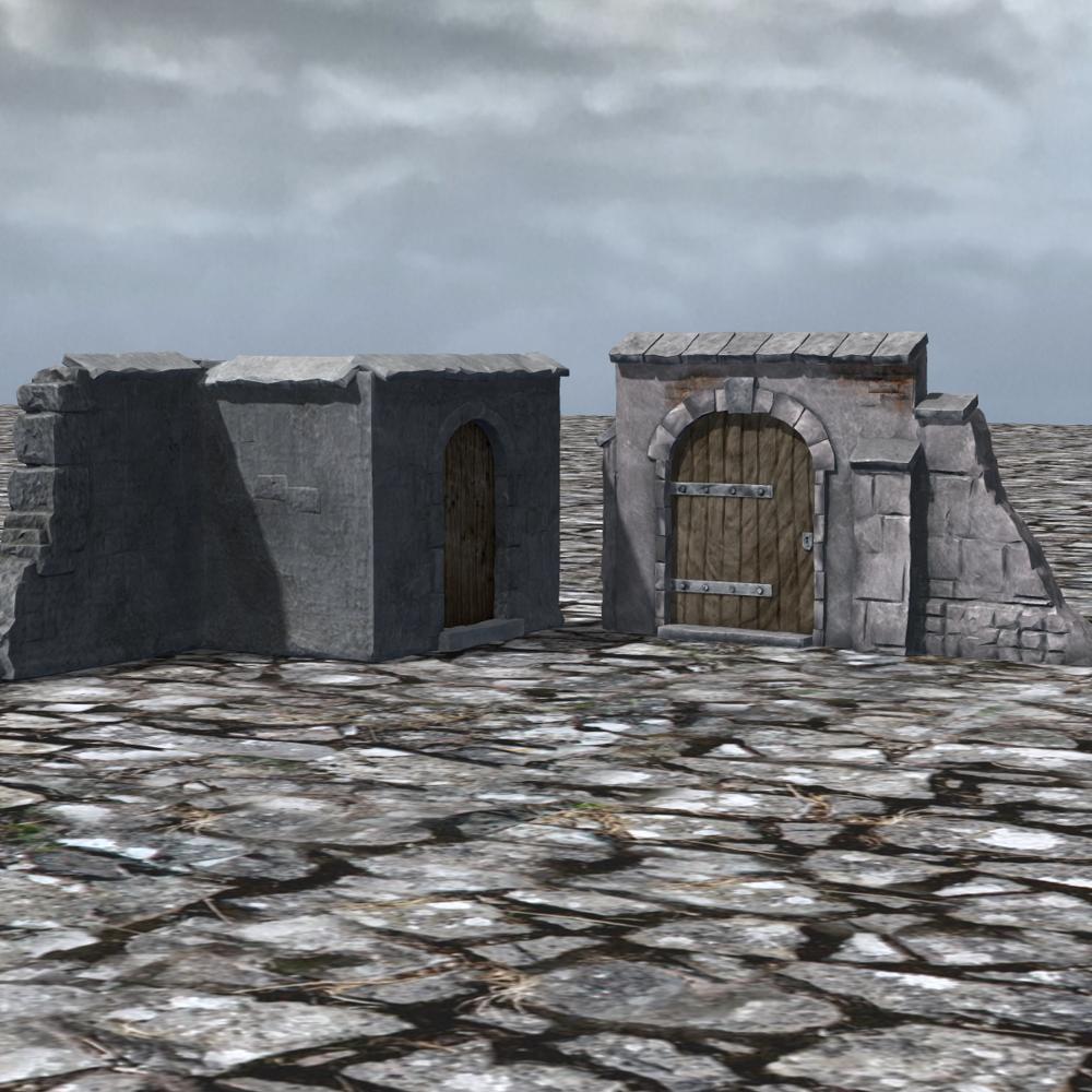 Medieval Ruins Set 2 for Poser | Daz 3D