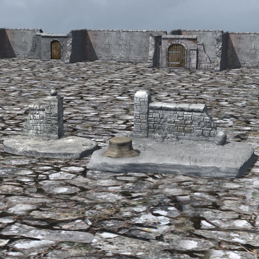 Medieval Ruins Set 2 for Poser | Daz 3D