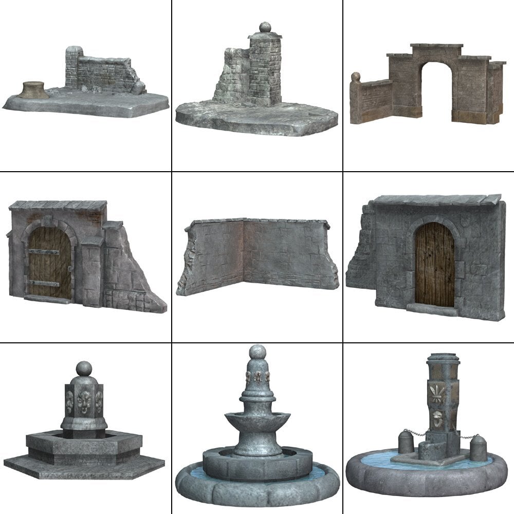 Medieval Ruins Set 2 for Poser | Daz 3D