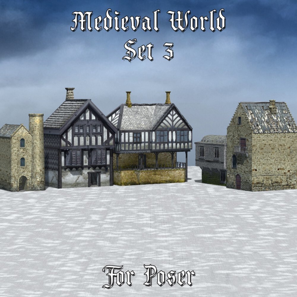 Medieval World Set 3 for Poser | Daz 3D