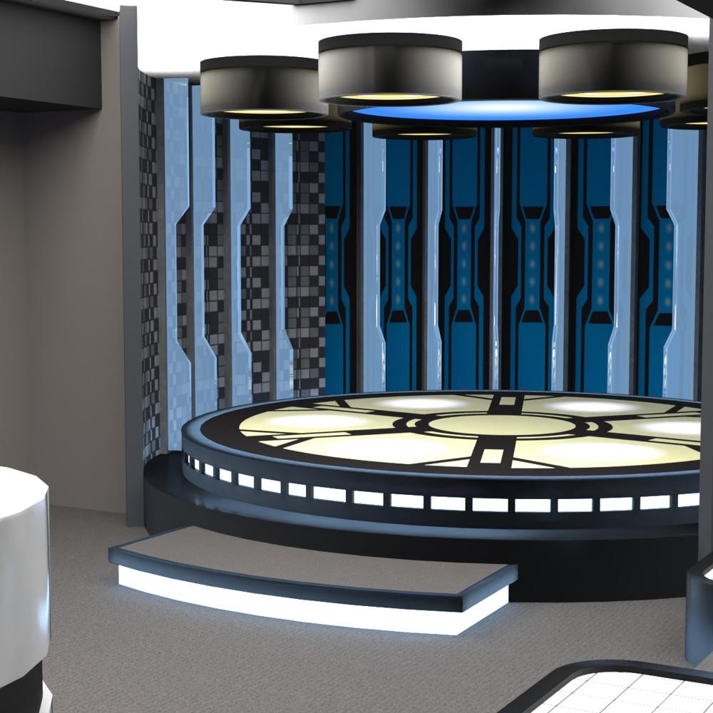 Nova Transporter Room for Poser | Daz 3D