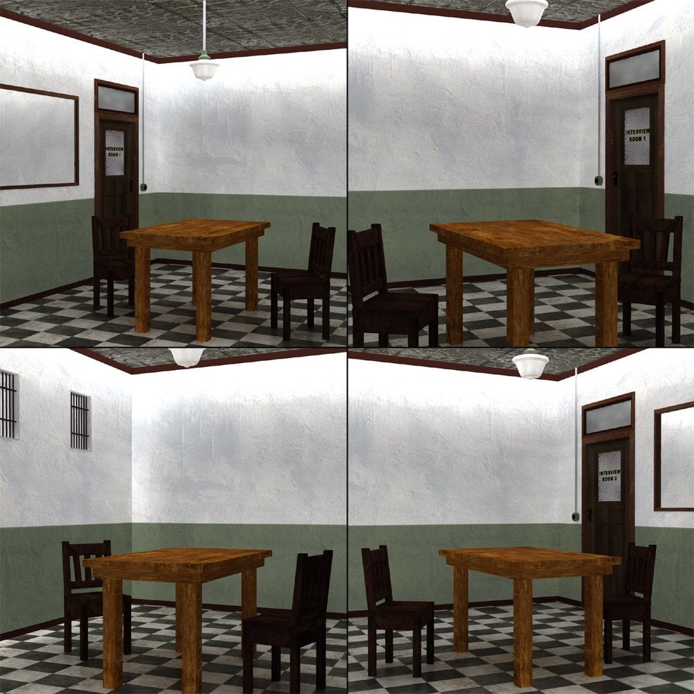 Police Station Interior for Poser | Daz 3D