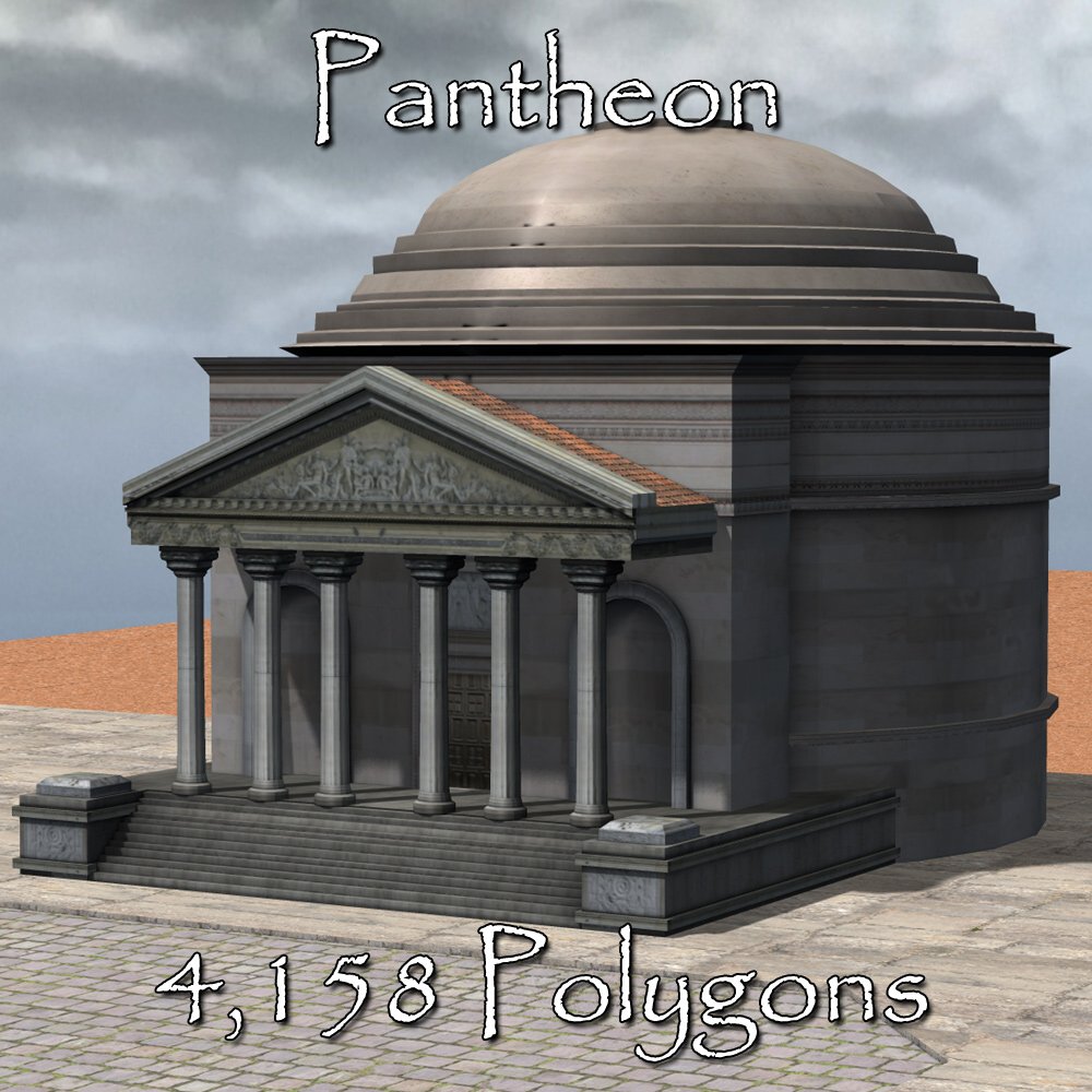 Roman Buildings Set II for Poser | Daz 3D