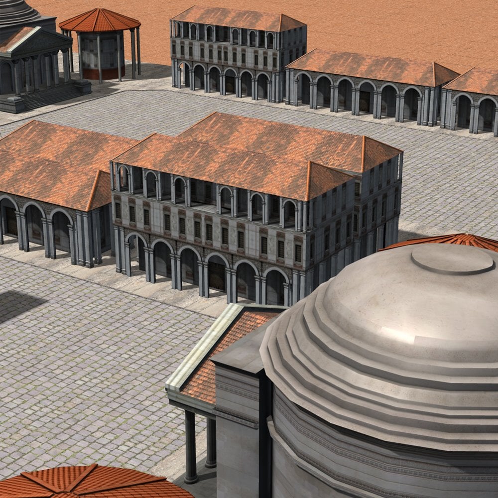 Roman Buildings Set II for Poser | Daz 3D