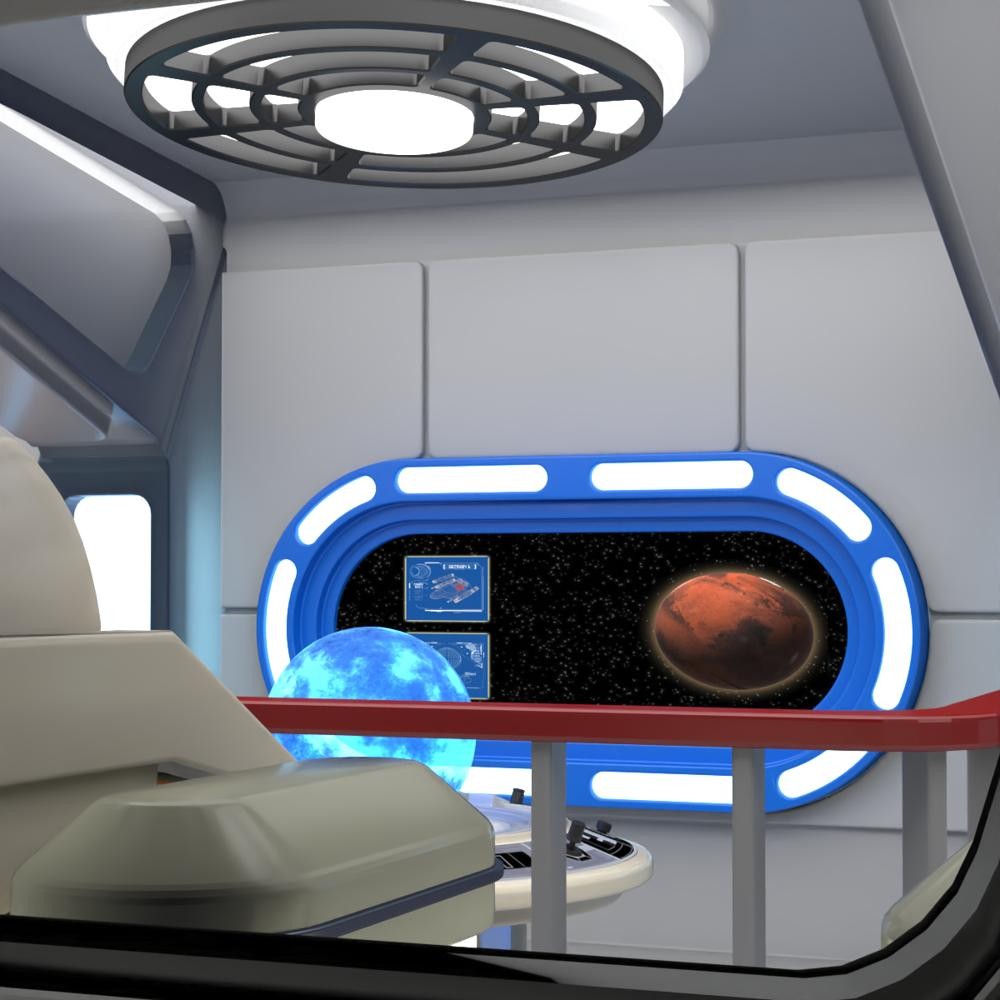 Spacecruiser Bridge for Poser | Daz 3D