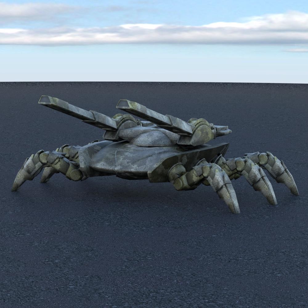 Spider Tank for Poser | Daz 3D