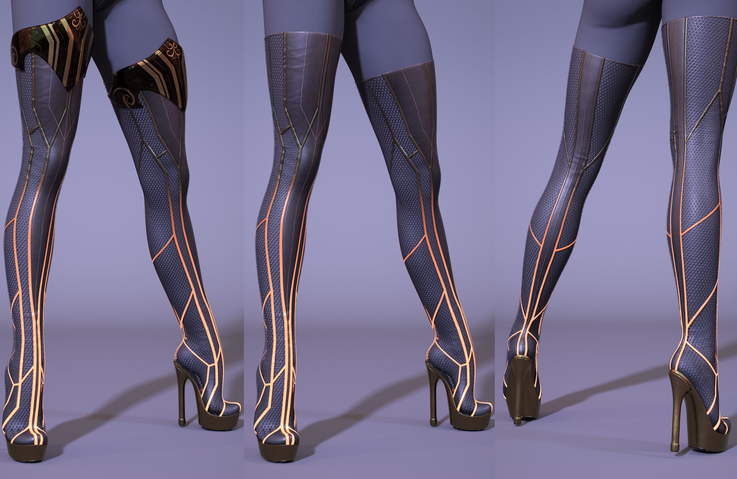 dForce HM Jhin Outfit for Genesis 9 | Daz 3D