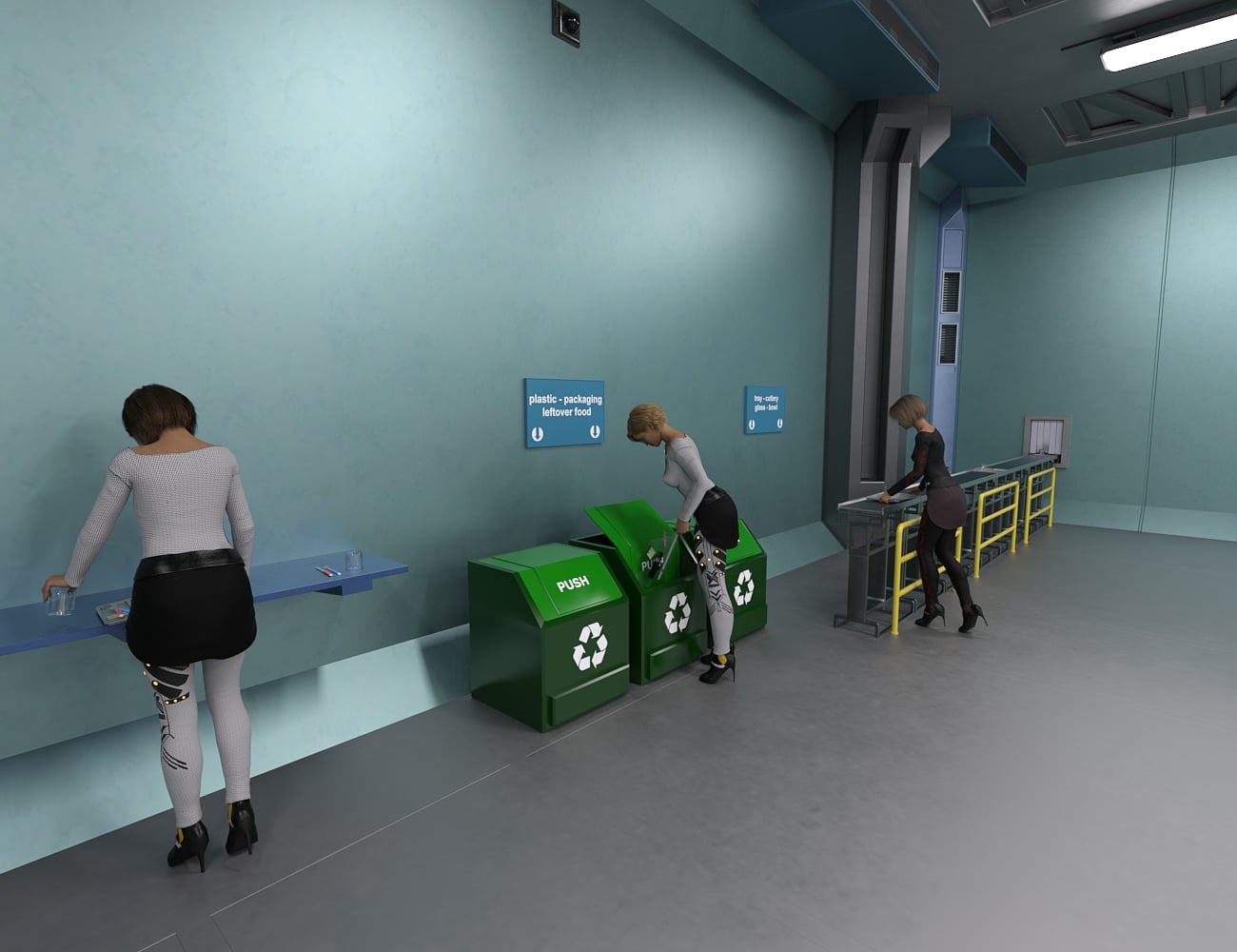 Space Road Stop Add-On 03 | Daz 3D