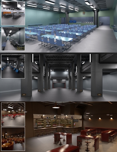 Space Road Stop Add-On 03 | Daz 3D