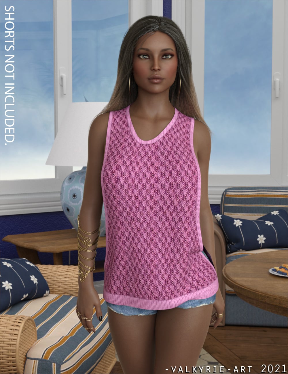 InStyle - dforce - Open Side Tee - G8F | Daz 3D