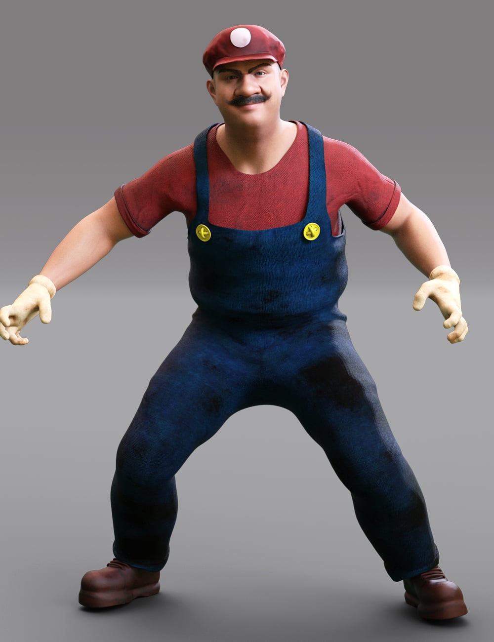 M3D Game Plumber Textures Add-On For Genesis 9 | Daz 3D