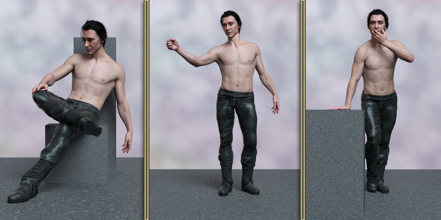 Bad Boy Poses for Wagner 9 | Daz 3D