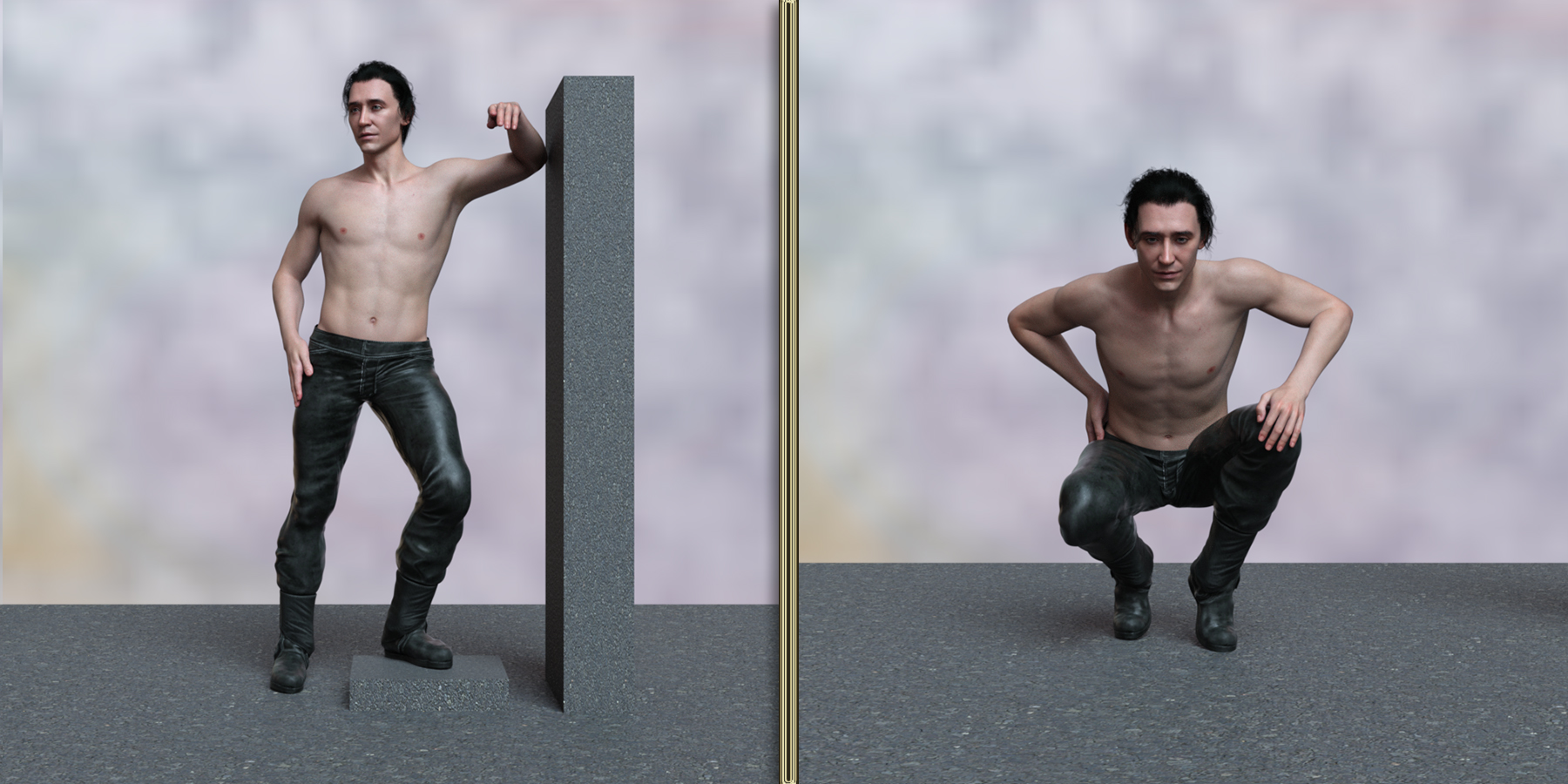 Bad Boy Poses for Wagner 9 | Daz 3D
