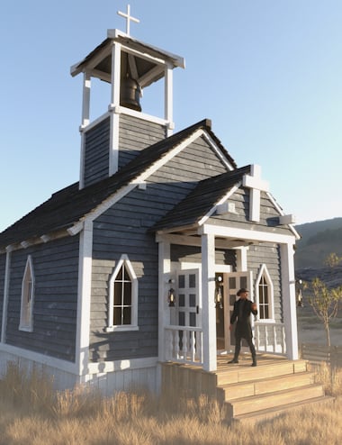 Wild West Churches 1 | Daz 3D