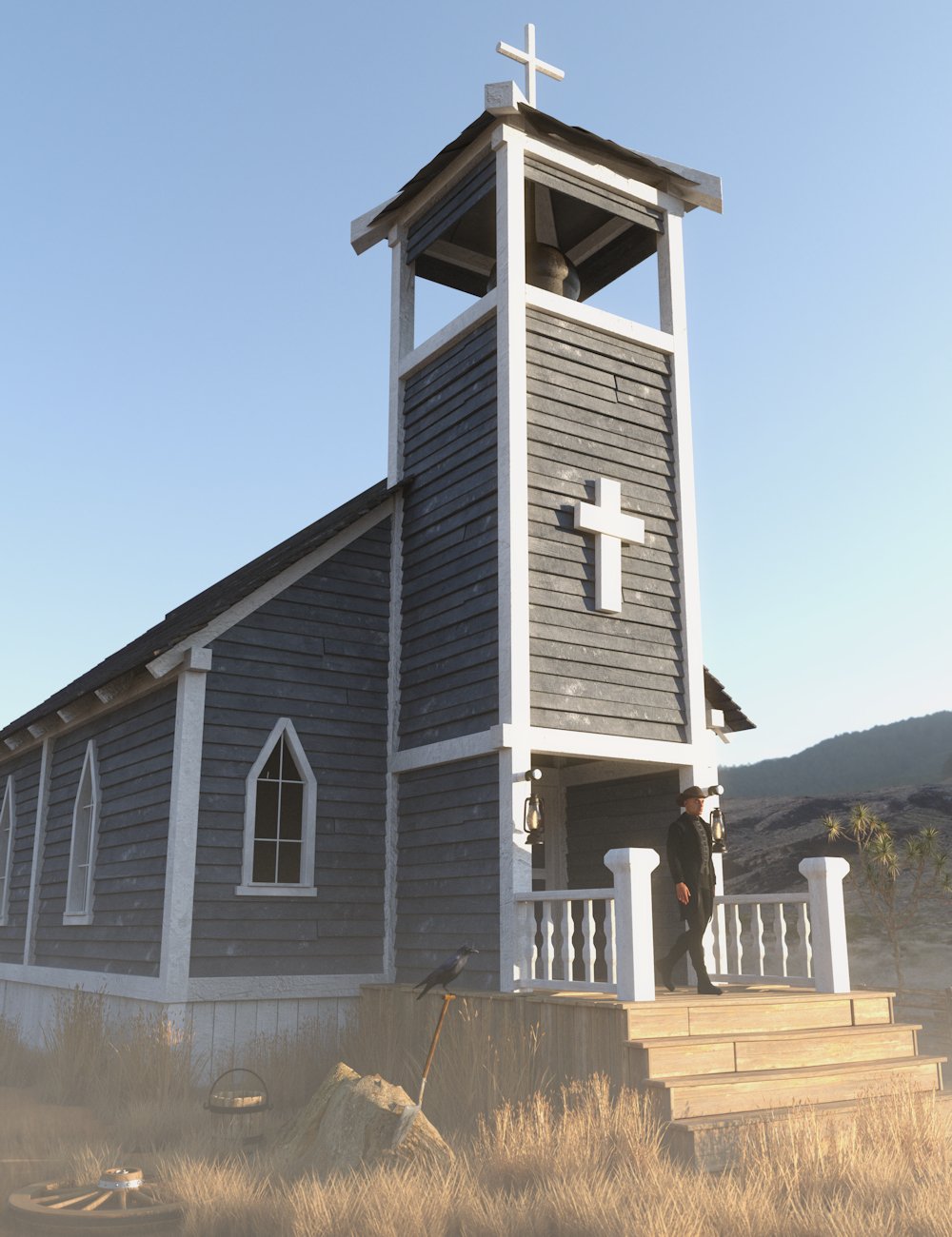 Wild West Churches 1 | Daz 3D
