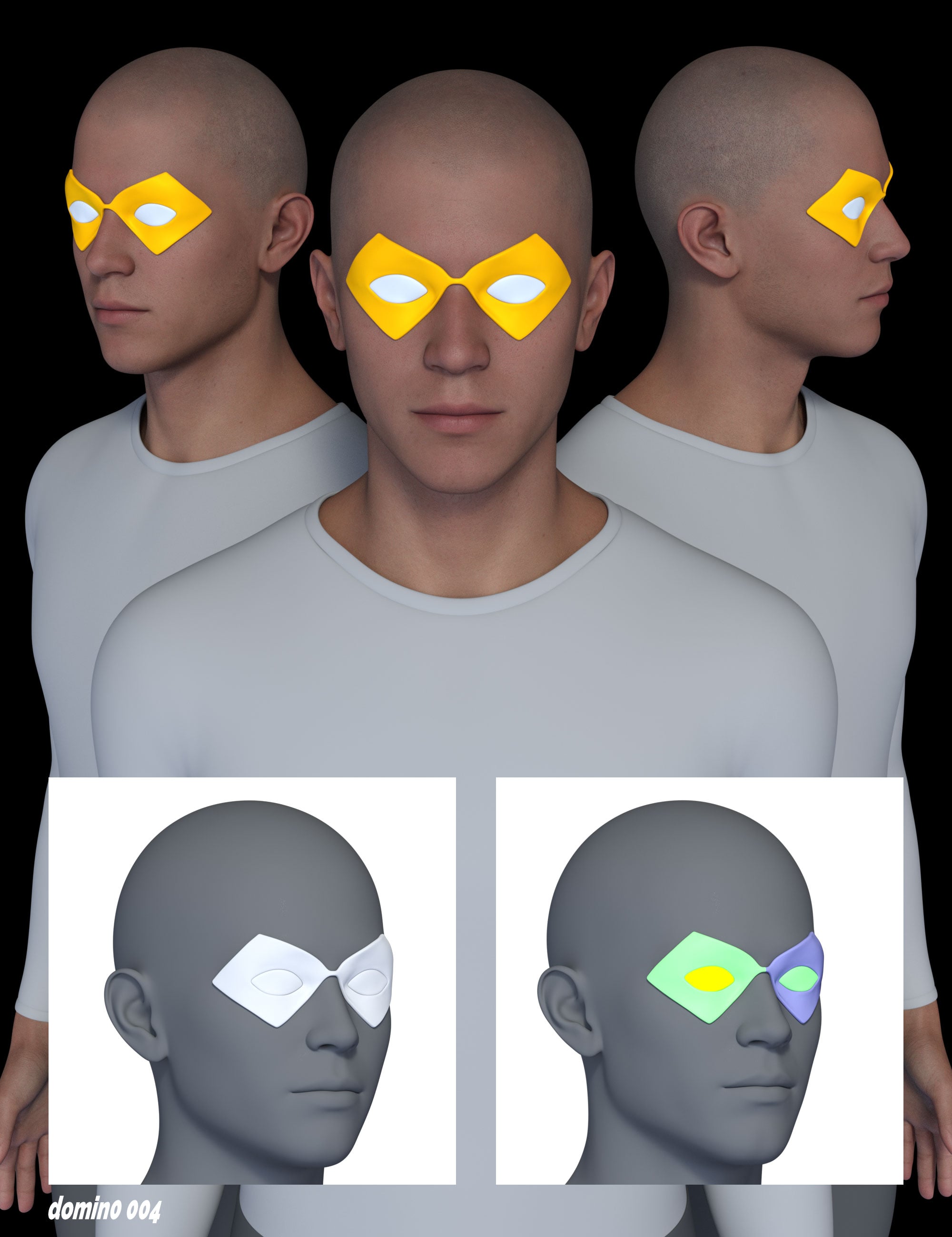 Dominos Masks v001 MMKB Genesis 9 | Daz 3D
