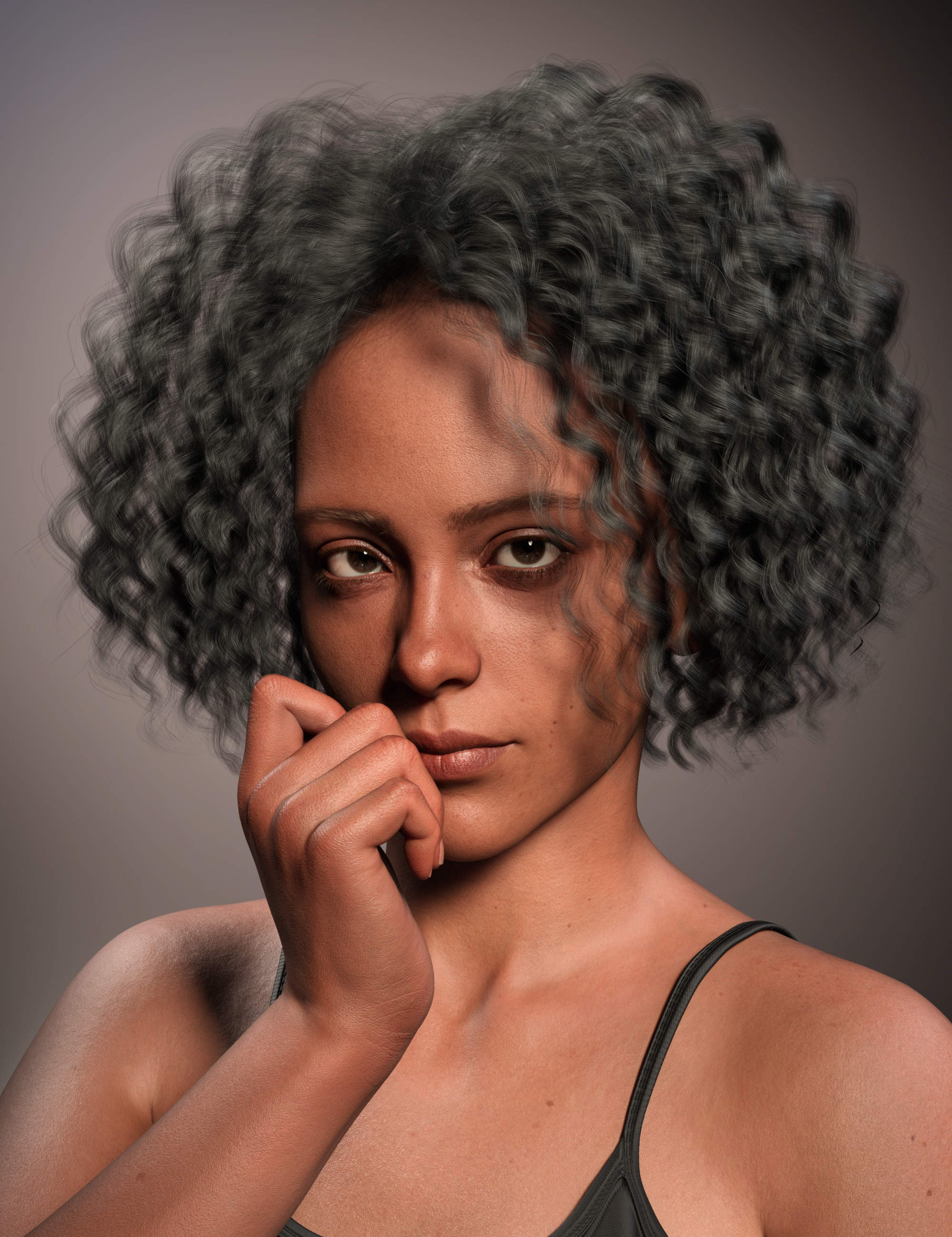 FE Personalized Afro Curls Hair for Genesis 9 | Daz 3D