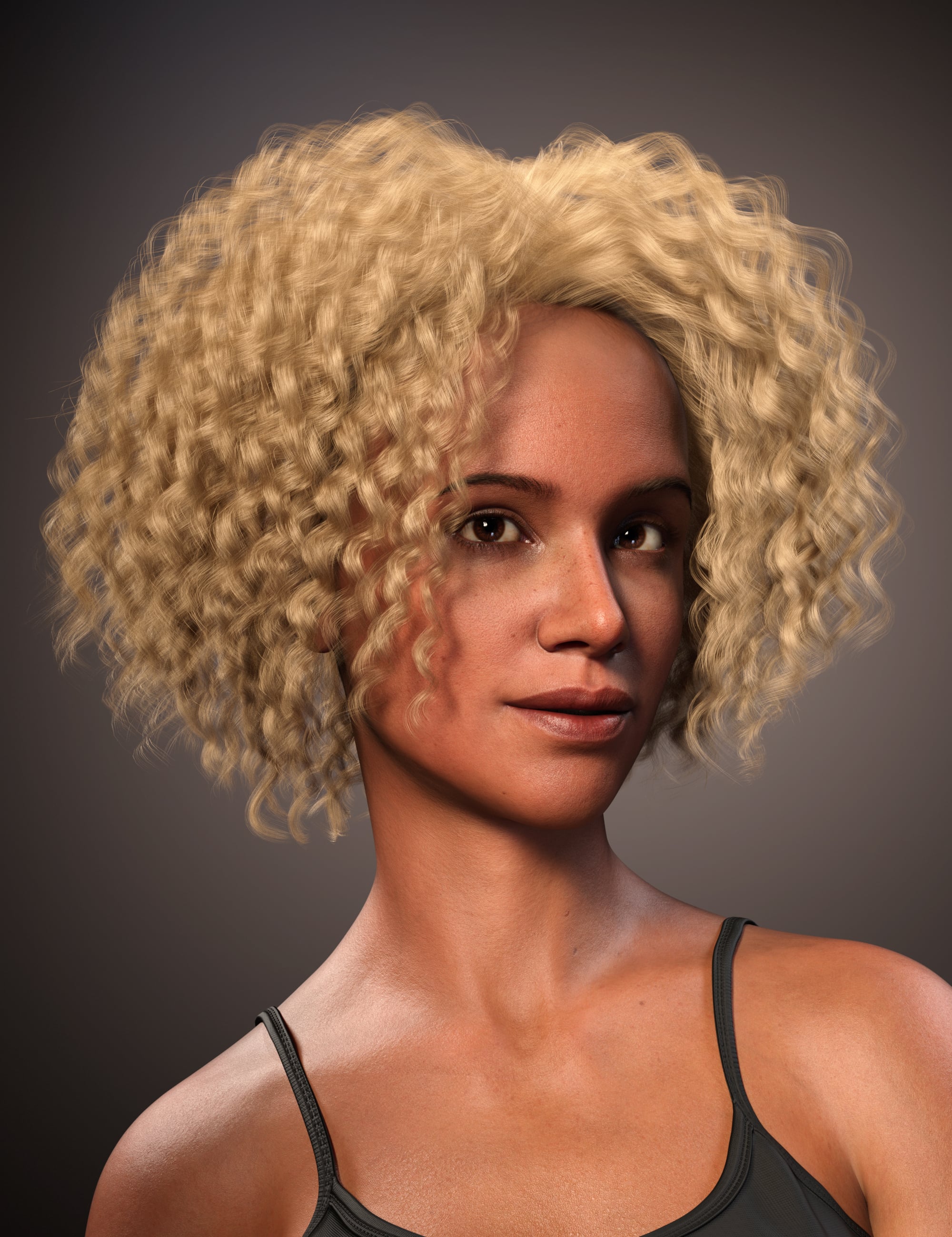 FE Personalized Afro Curls Hair for Genesis 9 | Daz 3D